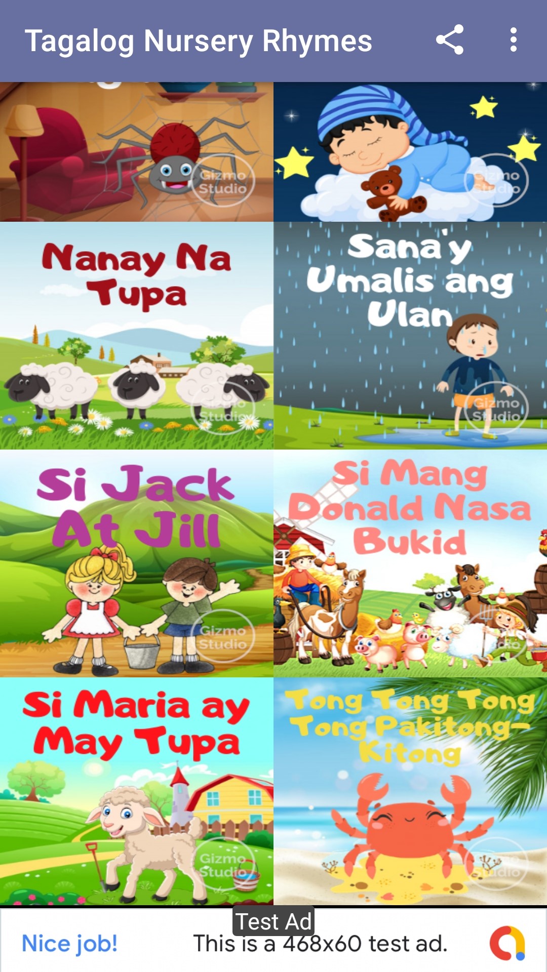 Gizmo Studio App #59 – Tagalog Nursery Rhymes – Gizmo Studio